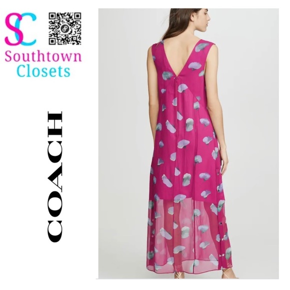 Coach | Dresses | Coach 941 Floral Midi Dress | Poshmark